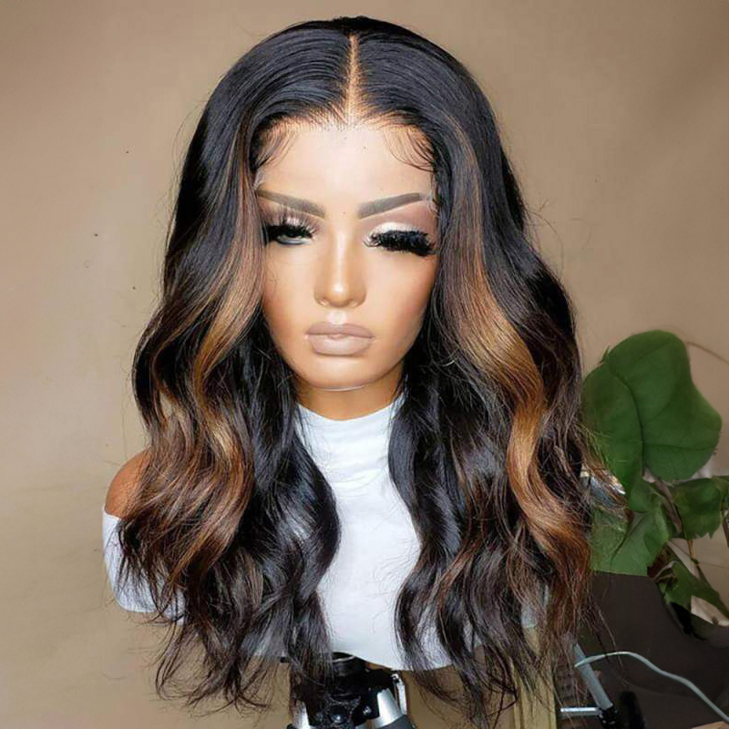 Highlight Undetectable Hd Lace Wig Body Wave With Pre Plucked Hairline